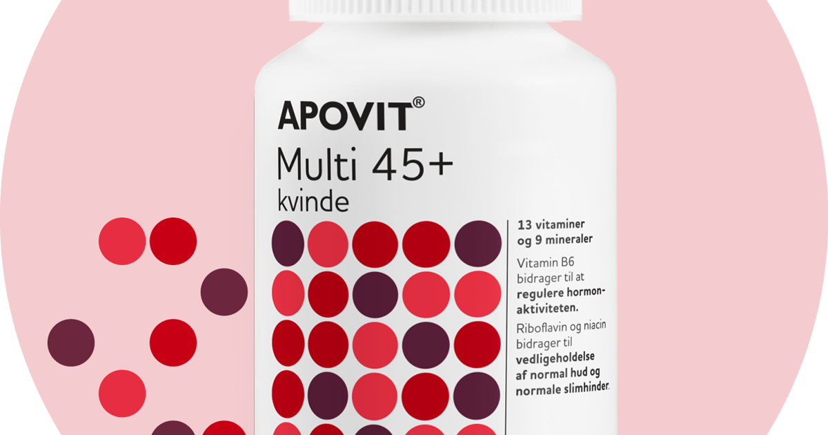 Apovit Multi 45+ Kvinde | Vitaminer og mineraler til kvinder – 150 ...