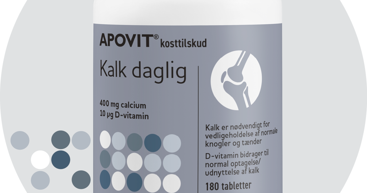 Apovit Kalk + D-vitamin – Støt knogler, muskler og immunforsvar