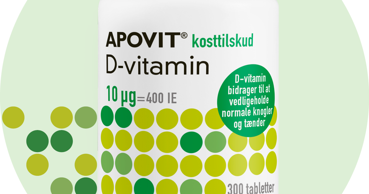 APOVIT D-vitamin 10 µg - D-vitamin har mange vigtige funktioner i din krop
