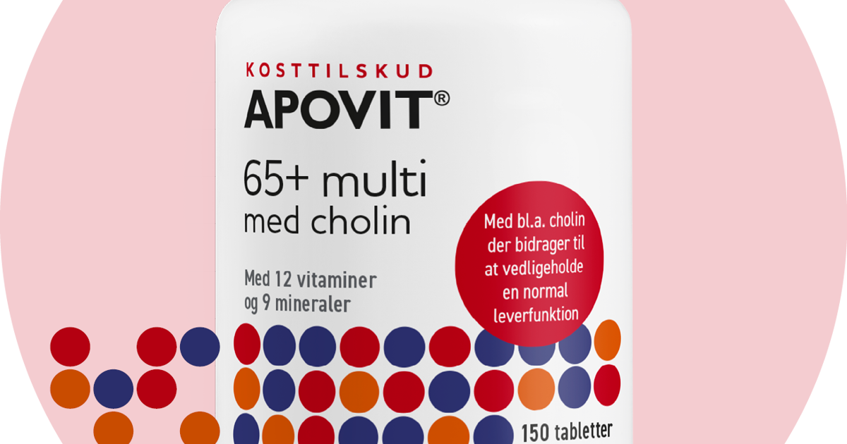 Apovit 65+ Multi med cholin – Til dig over 65 år