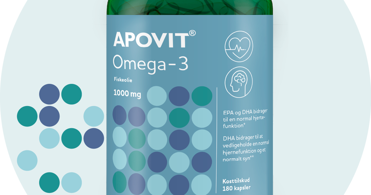 Omega-3 fra Apovit – Fiskeolie med DHA og EPA til daglig støtte