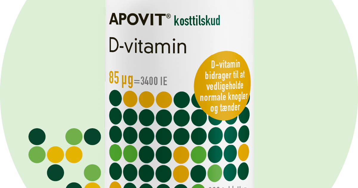 APOVIT D-vitamin 85 µg - D-vitamin har mange vigtige funktioner i din krop